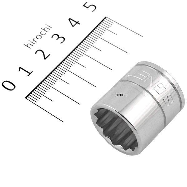 シグネット 3/8DR 17mm ソケット (12角)・サイズ(mm)：17・差込角(インチ DR)：3/8・ソケット外径(D1先端部；mm)：23.5・ソケット外径(D2先端部；mm)：23.5・ソケット深さ(e；mm)：13・全長(L；...