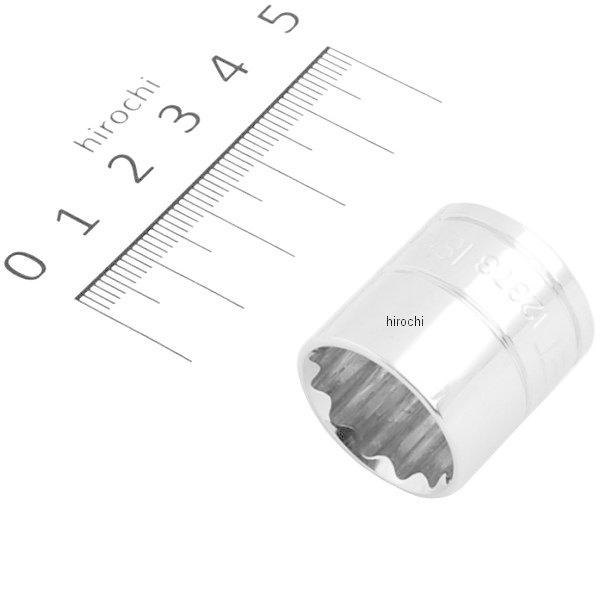 シグネット 3/8DR 18mm ソケット (12角)・サイズ(mm)：18・差込角(インチ DR)：3/8・ソケット外径(D1先端部；mm)：24・ソケット外径(D2先端部；mm)：24・ソケット深さ(e；mm)：13・全長(L；mm)：...