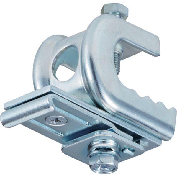 ・D30レール・隙間シートレール用ブラケットです。・鋼材に溶接せずに、ビスを締めるだけでレールが取り付けられます。・レールをH形鋼に取り付ける部材・品名：D30クリップ付天井ブラケットANタイプ・適合レール：D30レール・適合フランジ厚(m...