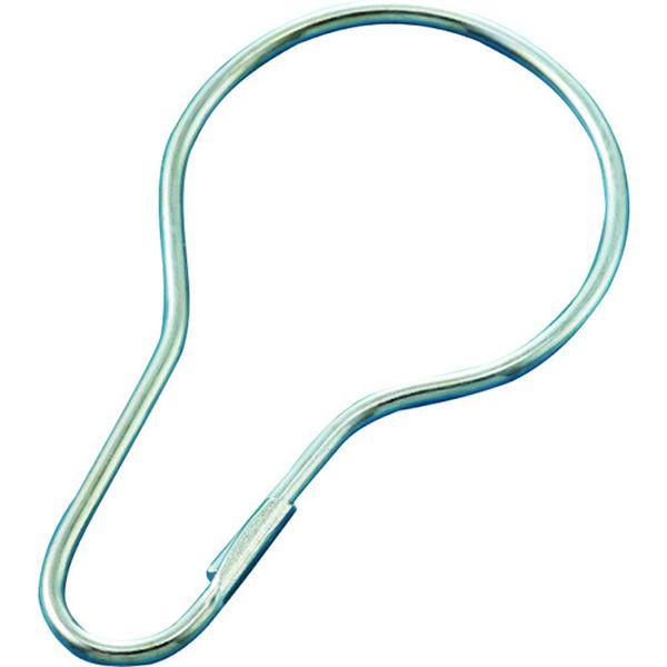 ・バルブ表示札の設置などに簡単・便利な金具です。・バルブ表示札などの設置に。・縦(mm)：68・横(mm)：40・内径(mm)：35・色：シルバー・サイズ：線径2.3mmφ(ダルマ型)・セット商品：10個1組・スチール(鉄ユニクロメッキ)・...