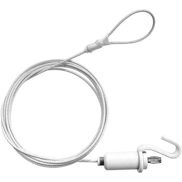 ・フック形状の自在金具とワイヤーがセットになった吊下げ金具です。・額、ポスター等を好きな高さに簡単に移動させることが可能です。・上下の移動はピンを押すだけ! 無段階で位置調節が可能です。・ワイヤー、フックを白に塗装済み。・室内の雰囲気にあわ...