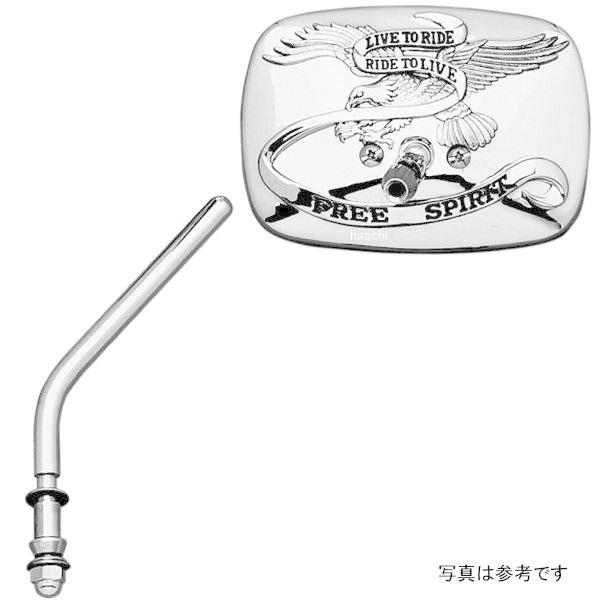 ・高品質のダイキャストミラー機能「Live to Ride Ride Free」・ミラーの背面にクロームまたはゴールドのエンボス加工されたスクリプト。・エンボス加工されたワシとスクリプトが正しく表示されるように、左バージョンと右バージョンの...