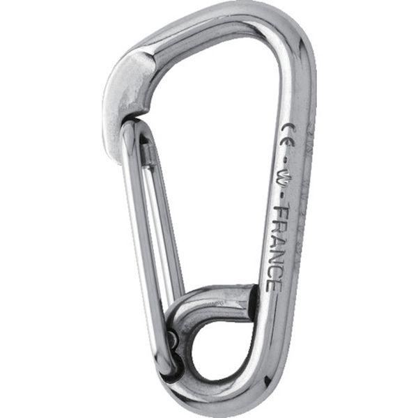 ・丁寧に鍛造されたステンレス(SUS316L)製で非常に頑丈で安全に使用できます。・本体にはCEマーク(機械指令)が刻印されております。・ロープ、チェーン、ワイヤーなどのと締結金具として。・使用荷重(kN)：2.94・使用荷重(kg)：30...