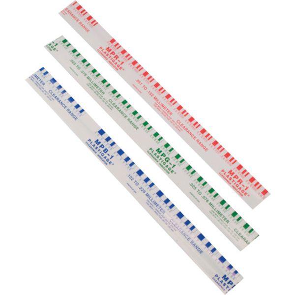 ・測定部のメタル等を油膜による誤差が出ないよう脱脂します。・脱脂した測定部にゲージを載せメタルを規定値で締め付けた後、また外します。・メタルを外すとゲージが潰れて広がっているので、包み袋に印刷されている幅に合わせて数値を読み取ります。・カム...