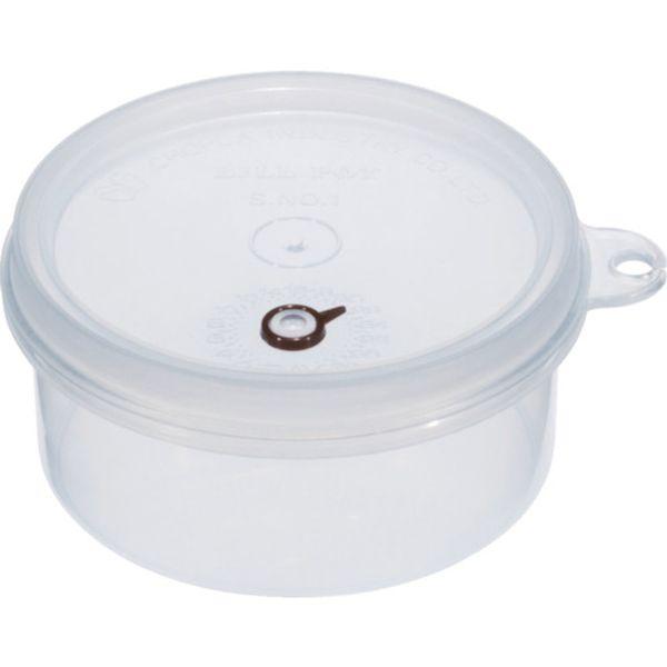 ・留具やパッキンを使わない簡易密閉容器です。・フタには便利な日付メモリー付です。・半透明なので中身が何か分かります。・容量(L)：0.2・外形寸法(mm)幅：94・外形寸法(mm)奥行：94・外形寸法(mm)高さ：44・高さ(mm)：44・...