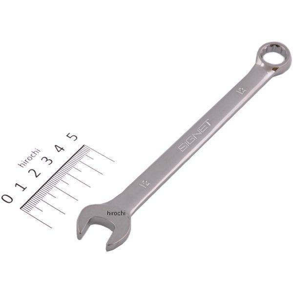 シグネット 12mm コンビネーションレンチ・サイズ(mm)：12・メガネ部幅(D1；mm)：18.5・スパナ部幅(b2；mm)：24.3・全長(L；mm)：170・メガネ部厚み(A1；mm)：5.0・スパナ部厚み(t2；mm)：5.5・メ...