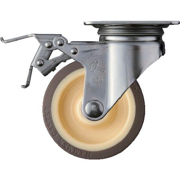 ・耐食性・耐水性に優れたオールステンレス製です。・RoHS適合品です。・水周り・食品・水産関係に多く使われています。・車輪径D(mm)：100・タイプ：自在式(フロントストッパー付)・許容荷重(daN)：100・許容荷重(kgf)：102・...