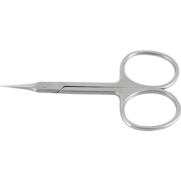 ・極細刃で細かなものを精密にカットするのに最適な高精密ハサミです。・スイスで製造された高品質な精密ハサミです。・布や繊維、紙などの精密さを必要とする細かな切断に。・刃長(mm)：18・刃厚(mm)：0.45・全長(mm)：87・先端形状：直...