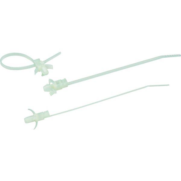 ・パネルの取付穴に差し込んだ後でも引き抜きが可能なプッシュマウントたいです。・リリースレバーと矢じり部を一体化したことで取付穴への差し込み時、リリース時の作業性が向上しました。・ケーブルなどの結束に。・色：薄緑・幅(mm)：2.5・長さ(m...