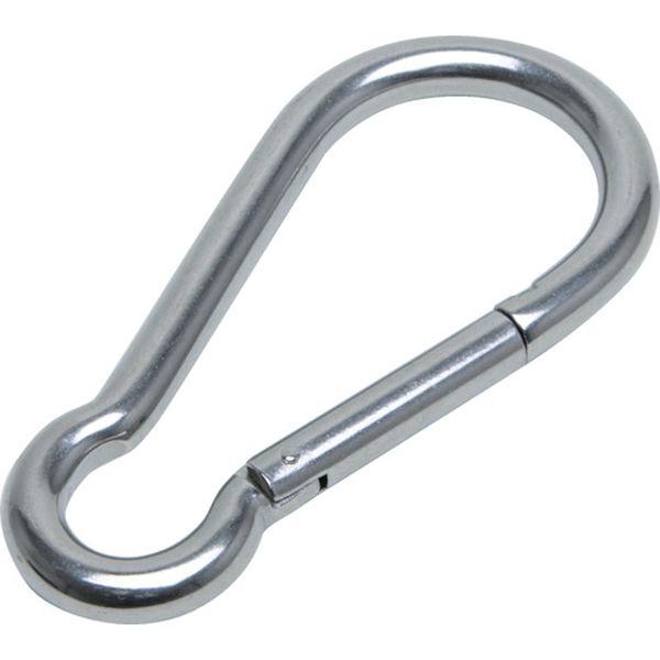 ・耐食性の高いステンレス鋼製のカラビナです。・チェーンやワイヤーロープの連結金具・D(mm)：14・L(mm)：180・B(mm)：35・S(mm)：35・d(mm)：14・m(mm)：35・許容荷重(kg)：408・許容荷重(N)：400...