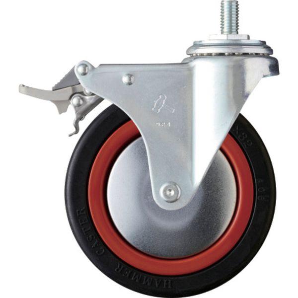 ・幅広車輪で堅牢さと安定感のあるねじ込みキャスターです。・工場、店舗、事業所などの様々な場所に。・車輪径D(mm)：125・タイプ：自在S付き・許容荷重(daN)：80・車輪幅(mm)：32・取付高H(mm)：154・ねじT：M12・取付高...