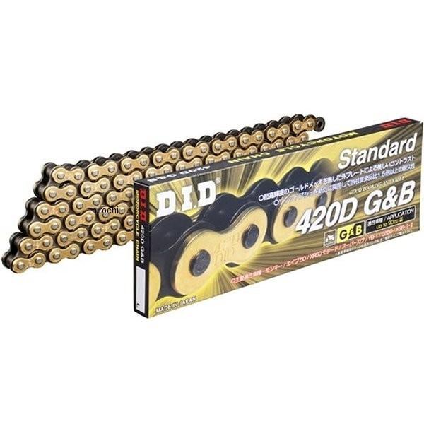 D.I.D 大同工業 チェーン 420D スタンダード シリーズチェーンサイズ:420リンク数:(76L)ジョイントタイプ:RJ(クリップ)カラー:ゴールド&amp;ブラック信頼の100％日本製、冷間鍛造ソリッドブシュ採用で耐摩耗性能向上。...