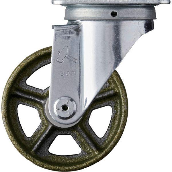 ・荷重に対する抵抗力が大きく、旋回もスムーズな高品質な大型キャスターです。・工場、事務所などに多く使用されており、堅牢で安定感もあり重量物運搬用に最適です。・車輪径D(mm)：100・タイプ：自在式・許容荷重(daN)：120・許容荷重(k...