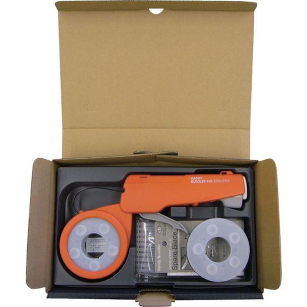 ・フリーサイズに結束出来、無駄も出ない・増し締め機能付きで作業効率アップします。・ケーブルの結束に・パイプの束ねに・小包等の梱包作業に・本体1ヶ、ベルト15m×2ヶクリップ200ヶ替刃5枚ベルト色/黒耐候性仕様・破断強度 ： 8kg(目安で...