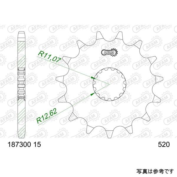 アファム AFAM フロントスプロケット 15T/520 Royal Enfield 22年-24年 Hunter 350 等21年-24年 ロイヤルエンフィールド Meteor 35022年-23年 ロイヤルエンフィールド Classic...