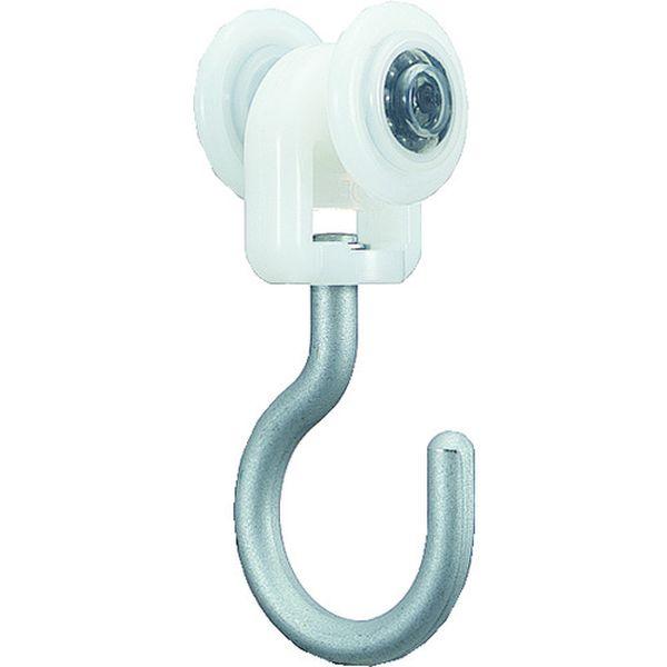 ・品名：大型ヒートンランナー・適合レール：大型・許容荷重(kg)：8・レール下端からカン下寸法(mm)：48(天井直付け)・寸法(mm)：27×80・材質：ポリアセタール、スチール・生産国 日本・JANコード 4975559477237・質...