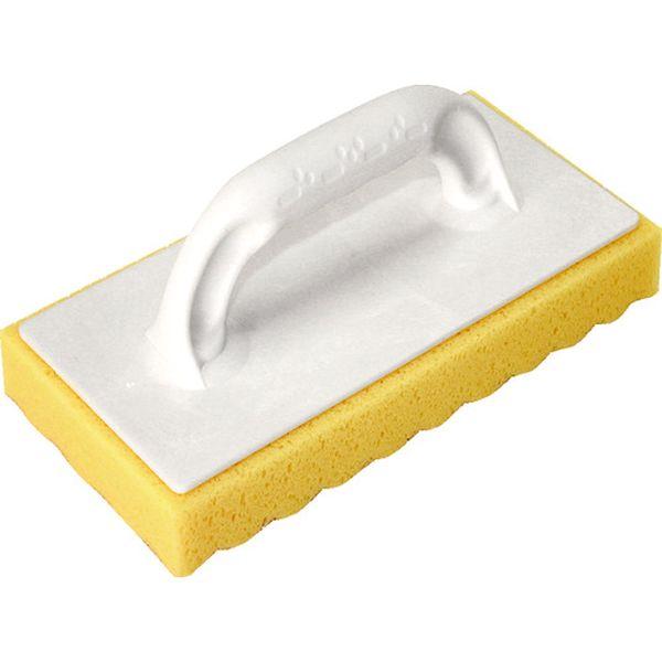 ・モルタル塗布後のタイル等の表面洗浄に使えるハンドル付きスポンジです。・片手で広範囲を効率よく洗浄することが出来ます。・スポンジ一体型です。・スポンジの凹凸が荒面を快適に洗浄します。・色：白/黄・縦(mm)：140・横(mm)：280・厚さ...