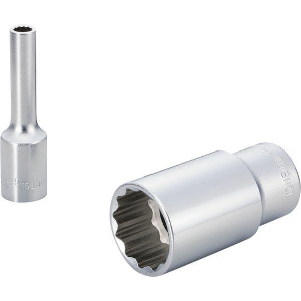 ・ボルトが突き出したナットを回すのに最適です。・深い箇所のナットにも最適です。・ボルト・ナットの締付け・緩め作業用。・対辺寸法(インチ)：15/16・差込角(mm)：12.7・全長(mm)：83・対辺形状：12角・インチサイズ・構造用鋼・イ...