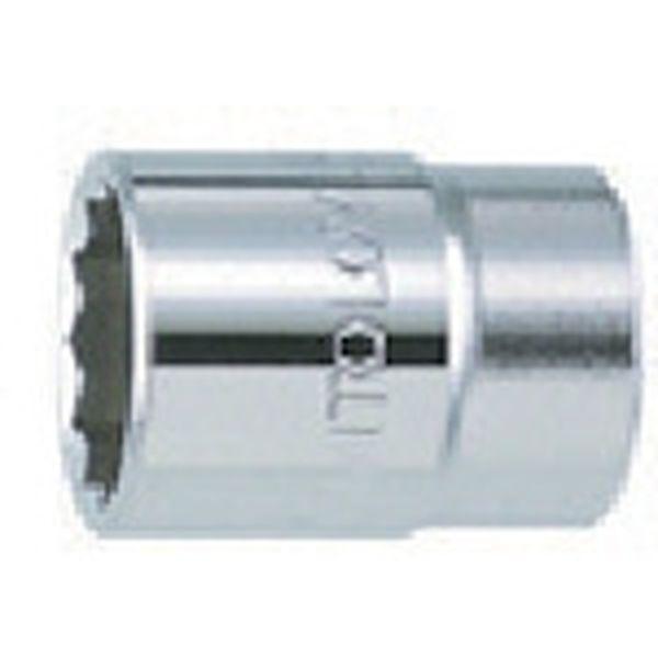 ・差込角12.7mm用です。・口径は12角です。・作業におけるボルト・ナットの締め・ゆるめ用です。・対辺寸法(mm)：23・差込角(mm)：12.7・全長(mm)：38・対辺(mm)：23・クロムバナジウム鋼・生産国 日本・JANコード 4...