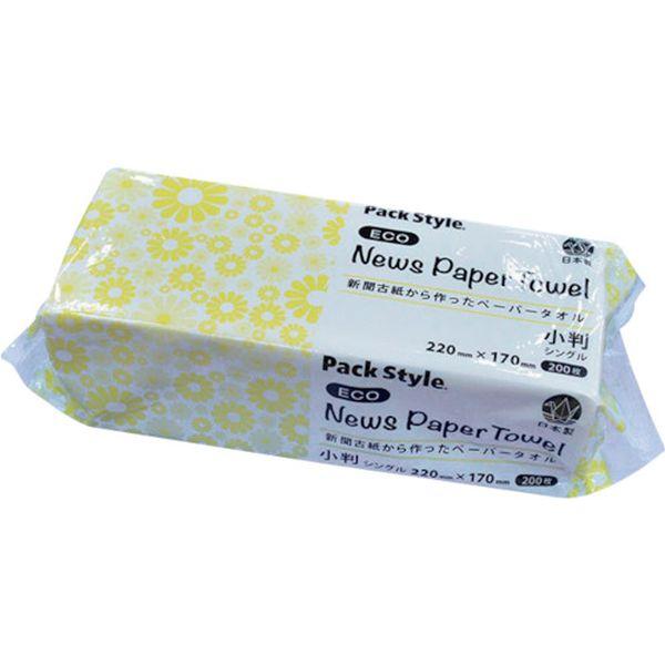 ・国産品で新聞古紙から作った環境にやさしいペーパータオルです。・1パック/シングル200枚入です。・外形寸法(mm)奥行：70・外形寸法(mm)高さ：85・外形寸法(mm)幅：220・新聞古紙・生産国 中国・JANコード 458042017...