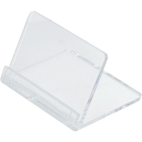 ・いろいろなサイズのポップがはさめます。・ラミネート(パウチ)におすすめです。・色：クリア・幅(mm)：50・奥行(mm)：40・高さ(mm)：31・カード厚0.3mmまで対応・透明スチロール樹脂・生産国 中国・JANコード 4904625...