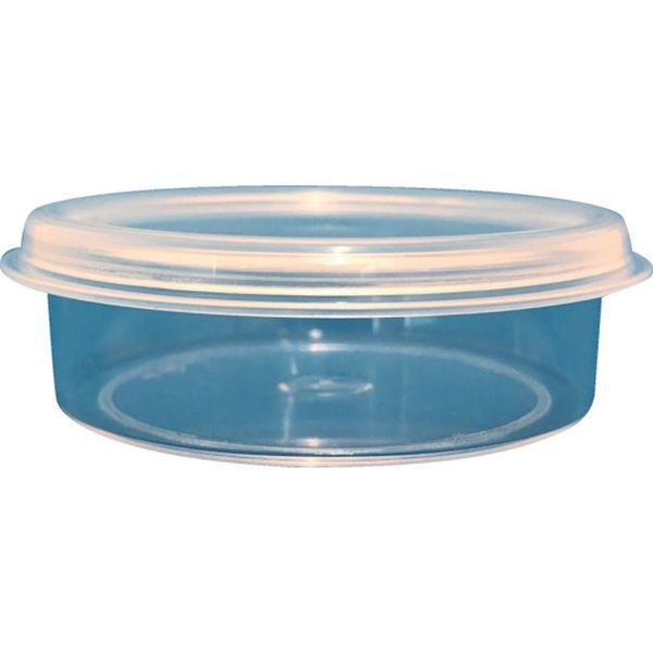 ・透明な容器で、密閉性も優れています。サンプルの保存に適しています。・色：透明(本体)、乳白色(フタ)・高さ(mm)：21・容量(ml)：50・外形寸法(mm)径×高さ：63×21・外径(mm)：63・耐熱温度(本体):80℃、(フタ)：6...