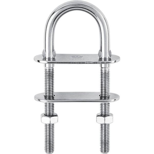 ・丁寧に鍛造されたステンレス(SUS316L)製で非常に頑丈で安全に使用できます。・船舶艤装用として。・ロープ、チェーン、ワイヤーなどの締結金具として。・使用荷重(kN)：12.55・ねじ径：M6・全長(mm)：90・D(mm)：6・L1(...