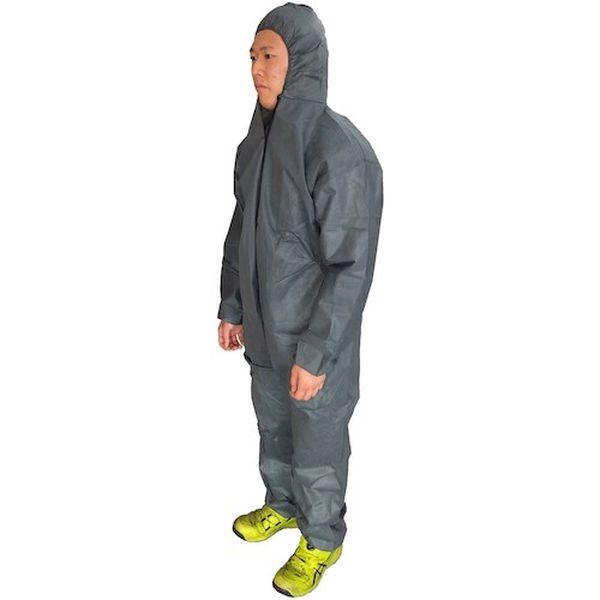・1層タイプの不織布つなぎ服です。・汚れが目立ちにくいグレーです。・白や青の不織布つなぎ服に比べ、「いかにも」感がありません。・携帯等を取り出す際に便利なWジップ仕様です。・汚れや埃の多い現場・清掃作業・塗装作業・色：グレー・サイズ：3L・...