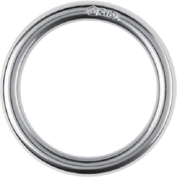 ・丁寧に鍛造されたリングは非常に頑丈で使用荷重が大きく、安心して使用できます。・ステンレス(SUS316L)製で、非常に優れた耐食性があります。・ロープ、チェーン、ワイヤーなどの連結金具に。・使用荷重(kN)：3.92・A(mm)：5・C(...