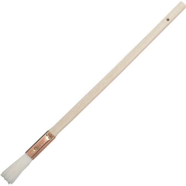 ・速乾性の水性塗料や薬品に使用できる化繊のメジバケです。・細部の塗装や補修に。・刷毛幅(mm)：11・毛丈(mm)：29・玉厚(mm)：6・全長(mm)：260・適合塗料：水性塗料幅×奥行×高さ(mm)：11×6×260・目地刷毛・毛材：化...