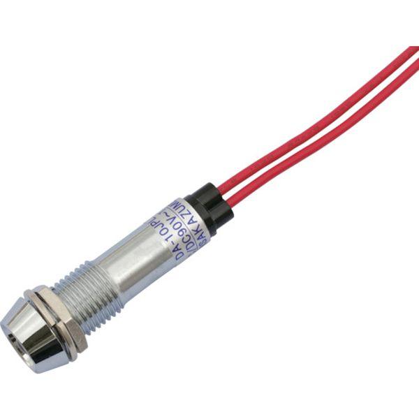 ・抵抗器内蔵の高輝度LED表示灯です。・AC/DC100V用電源にダイレクトに接続出来ます。・パネルカット:φ10.2・発光色:赤・レンズ色:透明・長さ200mmのリード線(UL1430 AWG24)付です。・電源表示灯用・電源のON、OF...