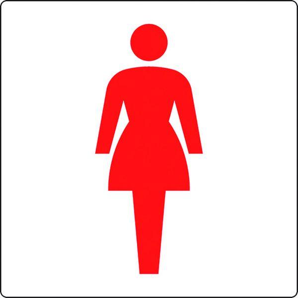 ・壁面へ直接固定するタイプのトイレ表示です。・トイレ入口への設置に。・表示内容：女性ピクト・取付仕様：壁面タイプ・縦(mm)：100・横(mm)：100・厚さ(mm)：3・2018年(平成30年)4月20日改正 JIS Z 9103「ユニバ...