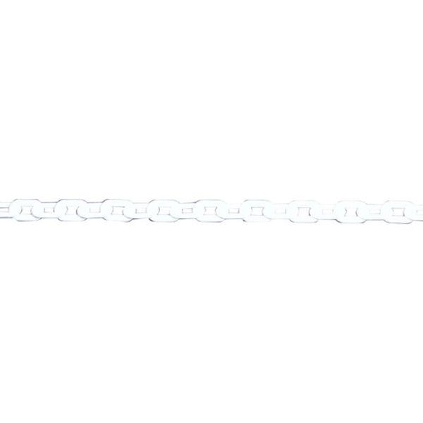 ・カット済みのプラスチックチェーンです。・工場・事務所・物流倉庫・商業施設・工事現場などに。・色：白・径(mm)：5.4・長さ(m)：1.0・リング外径寸法(mm)：21×37.5・リング内径寸法(mm)：8×24・リング線径(mm)：5....