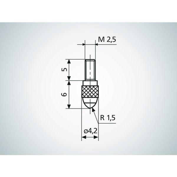 ・標準コンタクトポイント　901・ボール径　3mm・超鋼ボール・メーカーコード：4360002・標準コンタクトポイント　901・ボール径　3mm・超鋼ボール・生産国 ドイツ・JANコード 4059192015008・質量 0.001kg・コ...