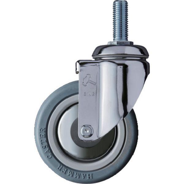 ・旋回部のボールレース径が大きく、幅広車輪の採用で旋回性能、走行安定性が抜群のねじ込みキャスターです。・医療機器・理化学機器の分野で広く使用されています。・車輪径D(mm)：100・タイプ：自在式・許容荷重(daN)：100・許容荷重(kg...