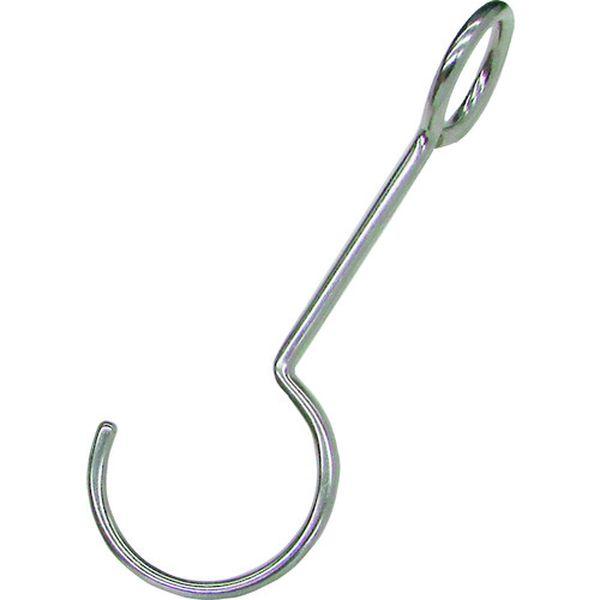 ・ステンレス製で錆びにくく、耐久性に優れています。・90度ひねっているので角度を変えることができます。・物掛けとして。・使用荷重(kN)：0.08・D(mm)：5・L1(mm)：150・L2(mm)：140・S(mm)：35・W1(mm)：...