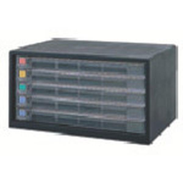 ・大容量のA3サイズ・ヨコ型の本体樹脂製の軽量レターケースです。・書類や小物の大量収納や種類の多い分類に。・間口(mm)：494・奥行(mm)：340・高さ(mm)：259・段数(段)：5・色：ブラック・本体色：ブラック・引出し色：透明・タ...