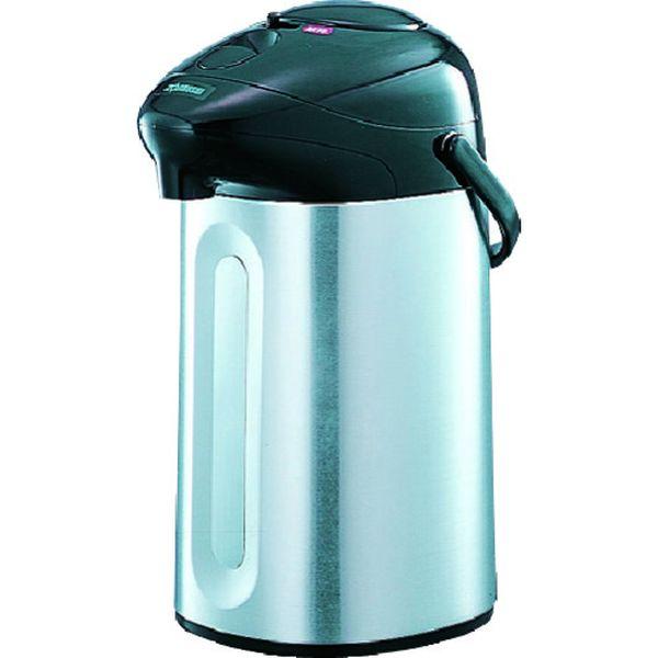 ・におい移りを抑え、おいしく保温保冷します。・軽く押すだけラクラク給湯できます。・傾斜湯もれ防止機能付です。・業務用に最適。美しさ長持ち「ステンレス胴」です。・色：ステンレス・容量(L)：3.0・幅(mm)：185・奥行(mm)：255・高...