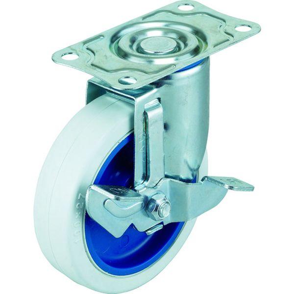 ・車輪にホワイトゴムを採用し、床面の汚れを防止しながらもゴム車輪の使いやすさを両立しました。・超特殊鋼フレームにより軽量と高耐久を実現しました。・クリーンルーム内などでのご使用に最適です。・車輪径D(mm)：100・タイプ：自在式(ストッパ...