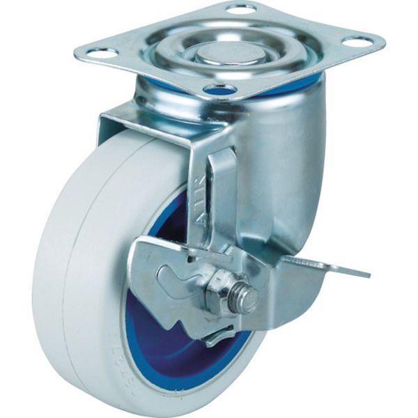 ・車輪にホワイトゴムを採用し、床面の汚れを防止しながらもゴム車輪の使いやすさを両立しました。・超特殊鋼フレームにより軽量と高耐久を実現しました。・クリーンルーム内などでのご使用に最適です。・車輪径D(mm)：100・タイプ：自在式(ストッパ...