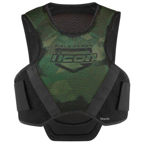 アイコン ICON 春夏モデル フィールド ソフトベスト FIELD ARMOR3 SOFTCORE VESTカラー:グリーンカモ・ICON Tailored Fit(身体にフィットする構造)・通気性と強度の高いIRON WEAVE MES...