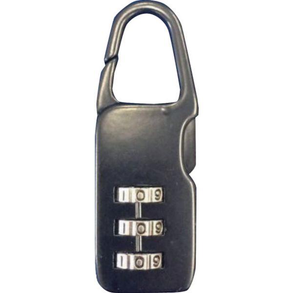 ・簡易式のミニロックです。・色：ブラック・ダイヤル：3桁・幅(mm)：21.5・ツル径(mm)：3.1・全長(mm)：60・本体：亜鉛ダイカスト・生産国 中国・JANコード 4525796107529・質量 24g・コード：340-1304...