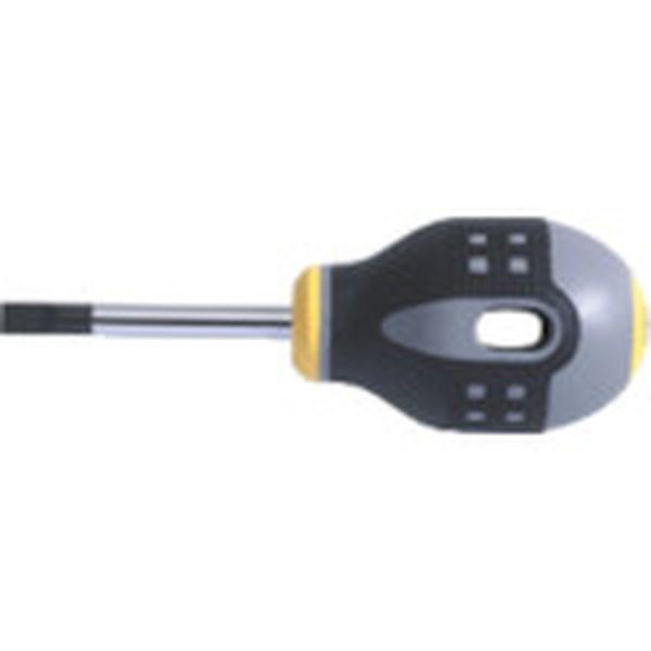 ・人間工学に基づいた手に優しいエラストマー付エルゴハンドルです。・ハンドル両端部に色あせしないカラーコーティングを施しています。・刃先：［［-］］1.2×8.0・軸長(mm)：25・全長(mm)：83・全身焼入・ブラックポイント加工・軸:工...