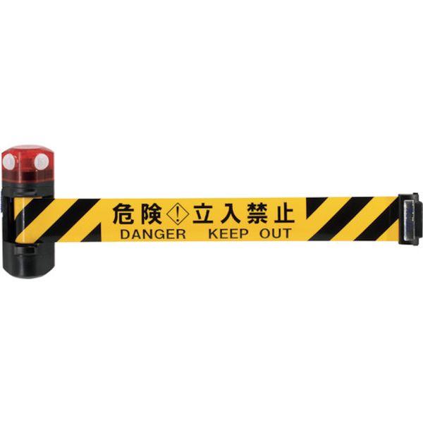 ・人感センサーLEDライトが付いたバリアリールLongです。・バリアリールLongの形状に合わせた専用設計です。・夜間や暗所での危険区域などへの立入規制に。・表示内容：危険立入禁止・シート幅(mm)：60・テープ長さ(m)：6・横(mm)：...