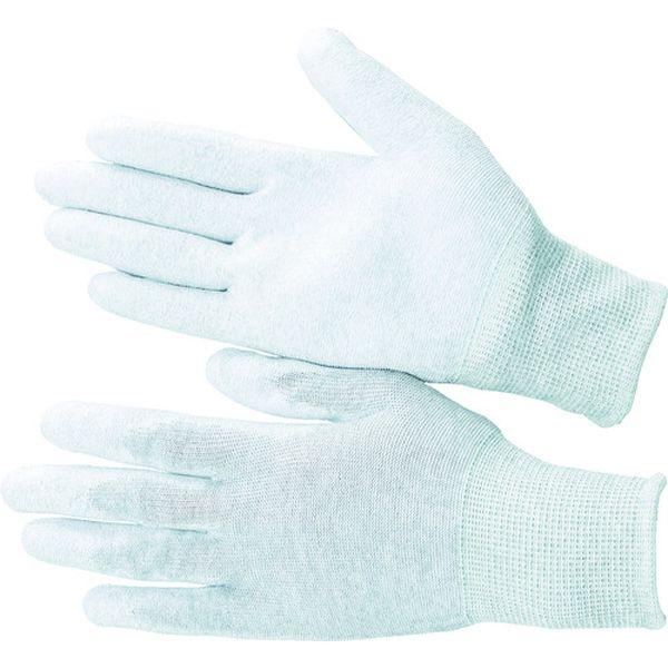 ・導電繊維を使用し、摩擦帯電、接触帯電を防ぎます。・指先にポリウレタンをコーティングし、グリップ性を向上しています。・電子部品の組み立てに。・色：グレー・サイズ：S・ゲージ数：13・リストカラー：ホワイト・全長(cm)：21.0・中指長さ(...