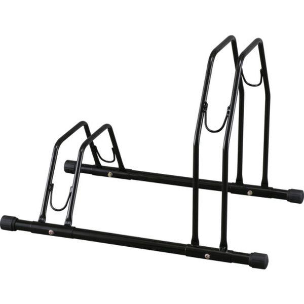 ・簡単に設置ができる自転車スタンドです。・子供用からスポーツタイプまで様々な車種のタイヤに幅広く対応します。・高低差がありスペースを取らず、横の自転車とハンドルが干渉しないのでスムーズに取り出しができます。・スタンドは転倒防止のために地面に...