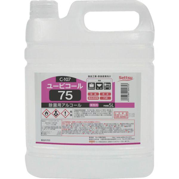 ・食品添加物アルコールです。・食品・厨房用機器の除菌。・容量：5L・容量(L)：5・危険物・食品添加物アルコール・標準使用濃度：原液・生産国 日本・JANコード 4973389015773・質量 4.400kg・コード：521-2848 ・...