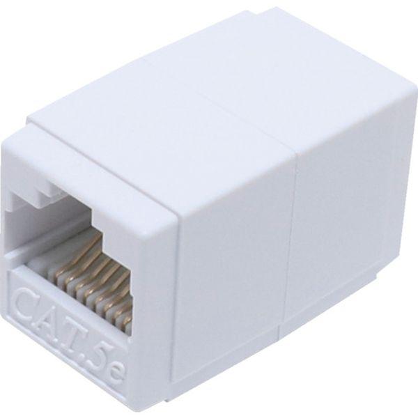 ・LAN中継アダプタです。・色：ホワイト・幅(mm)：14.5・奥行(mm)：29.5・高さ(mm)：16.1・カテゴリ：カテゴリ5e・コネクタ：RJ45、8極8芯、ストレート全結線、UTP・規格：カテゴリー5e準拠・最大延長距離：2本合計...