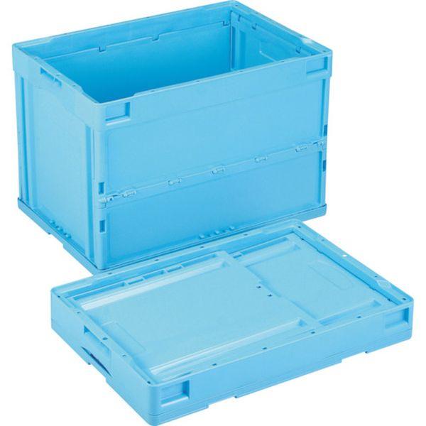 ・折りたたみ時も積み重ねが可能です。・空箱時折りたたむことで保管・収納スペースの有効活用ができます。(約1/3〜1/4)・商品の運搬や保管に。・容量(L)：59・色：ブルー・外形寸法(mm)間口：530・外形寸法(mm)奥行：366・外形寸...