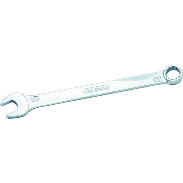 ・めがね部は、フラワー形状なので、ボルト・ナットを傷めず強い締結が可能です。・本体ネック部分に曲面を付けることで作業者の手にしっかりフィットする機能性を実現しました。・スパナの頭部はシャープなヤリ型形状です。・材質は特殊鋼です。・クロムメッ...